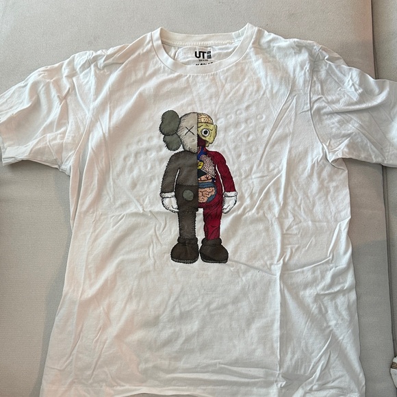 KAWS | Shirts & Tops | Kaws Kids Graphic Tshirt White With Multicolor ...
